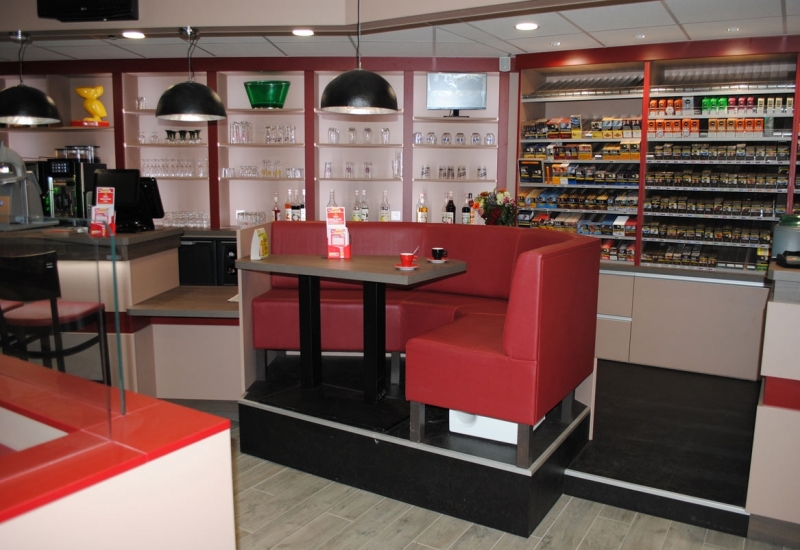Bar tabac - aménagement SKA France - fabricant de banquettes ...